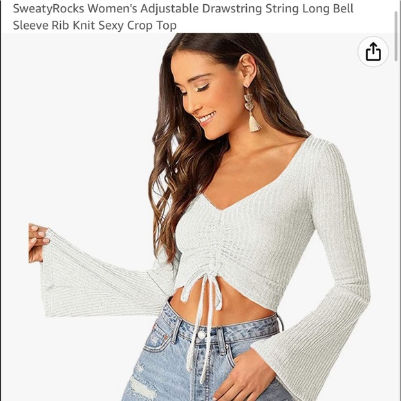 Amazon | Tops | Amazon Long Sleeve Crop Top | Poshmark